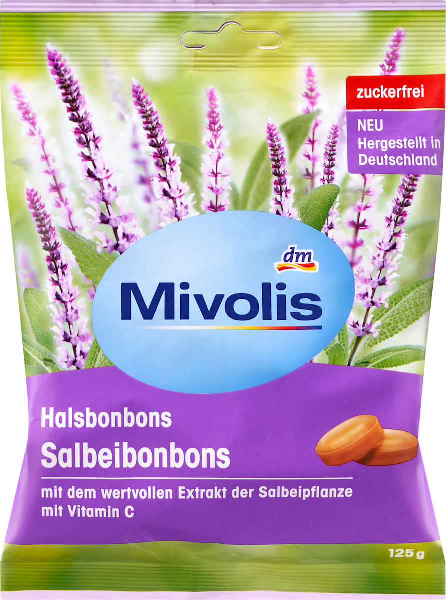Mivolis Bombone od žalfije, bez šećera, 125 g | dm-drogeriemarkt.ba