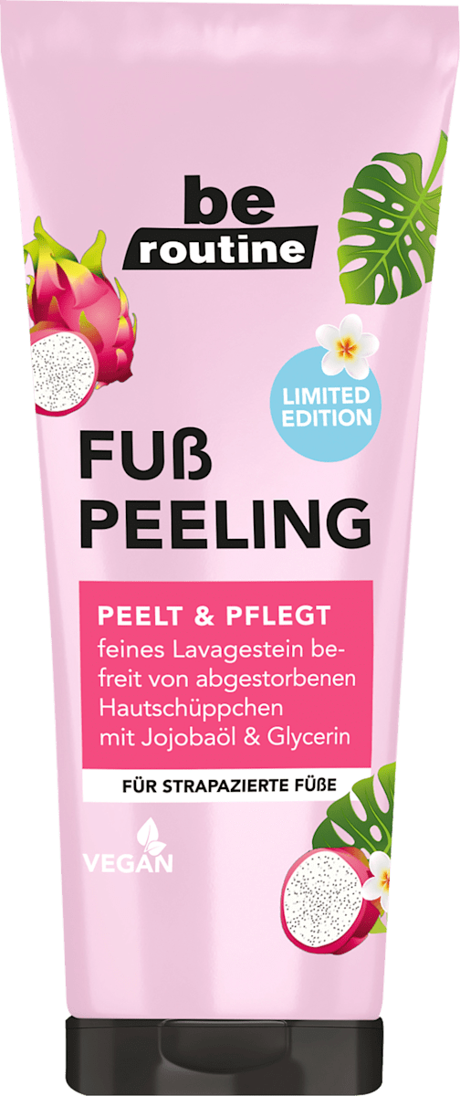 BE ROUTINE Fußpeeling Lavagestein mit Jojobaöl & Glycerin, 75 ml ...