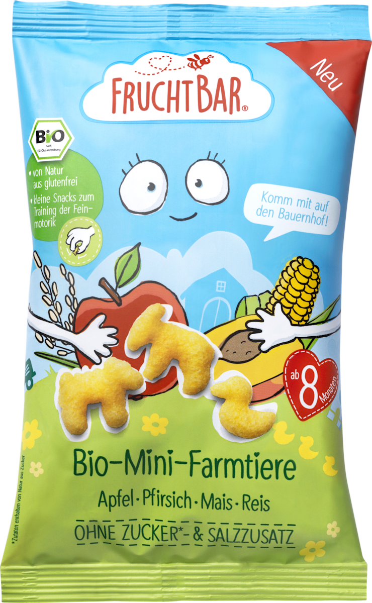 FruchtBar Babysnack Farmtiere, ab dem 8. Monat, 20 g dauerhaft günstig ...