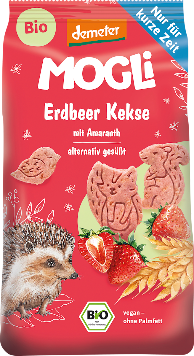 MOGLi Erdbeer Kekse, 125 g | dm.at
