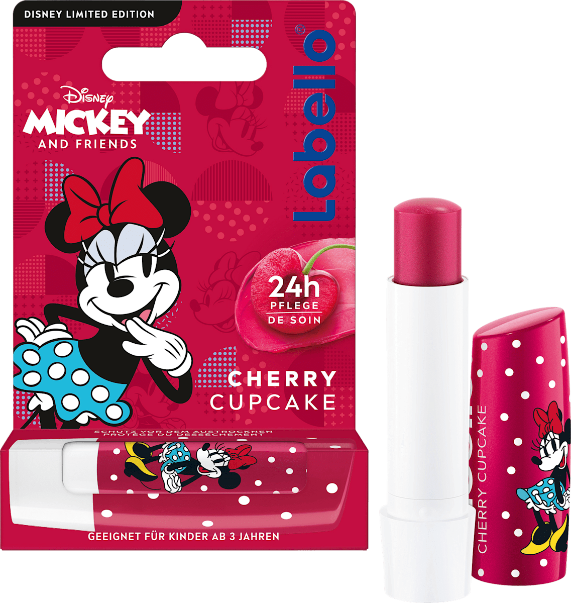 Labello Lippenpflege Disney Cherry Shine Minnie Mouse, 4,8 g dauerhaft ...