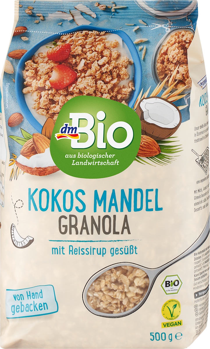 dmBio Granola musli - kokos i badem, 500 g | dm.rs