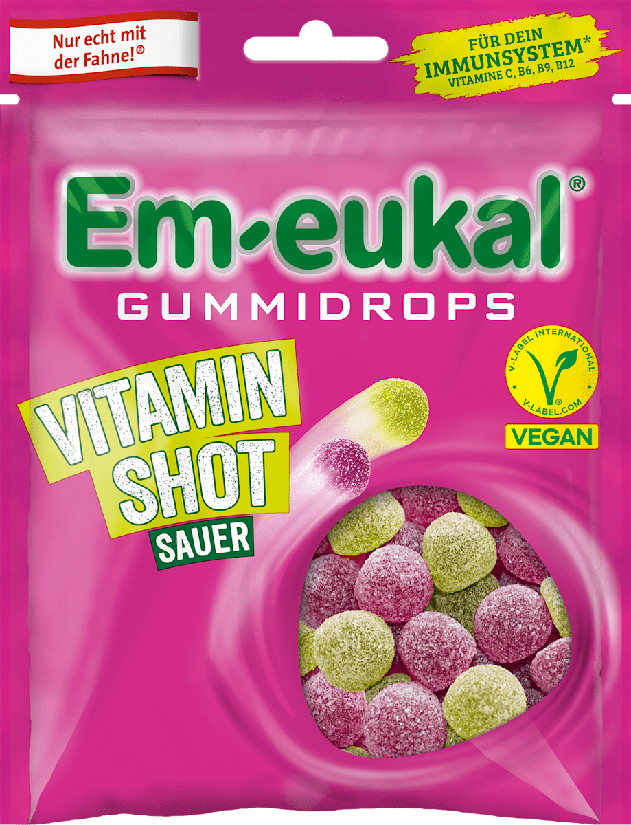 Em-eukal Gummidrops, Vitamin Shot Sauer, 90 g dauerhaft günstig online kaufen | dm.de