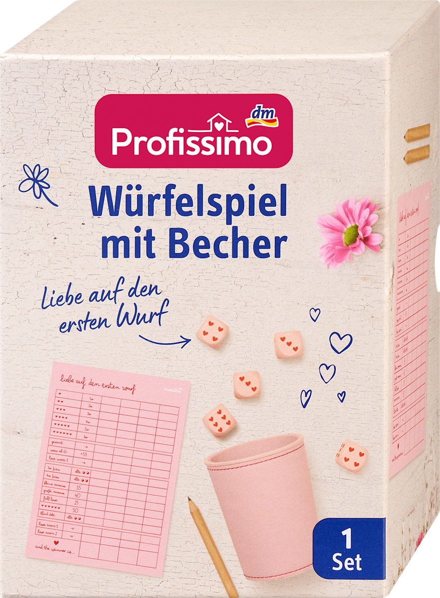 Profissimo Würfelspiel mit Becher, 1 St dauerhaft günstig online kaufen ...