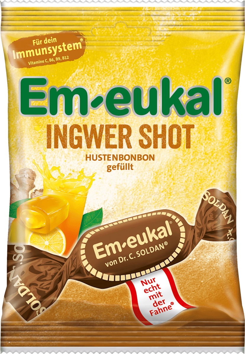 Em-eukal Bonbon, Ingwer Shot, gefüllt, 75 g dauerhaft günstig online ...