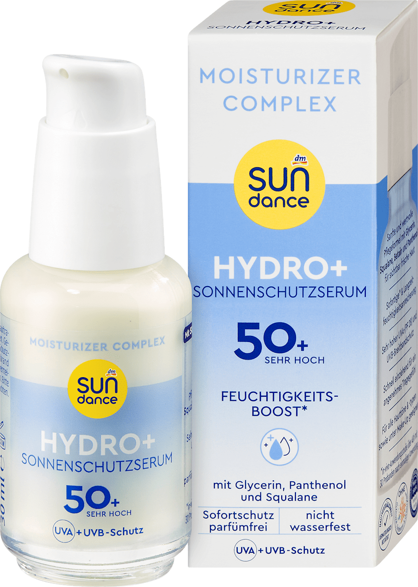 SUNDANCE Sonnenfluid Serum Gesicht, UV Hydro+ LSF 50+, 30 ml dauerhaft ...