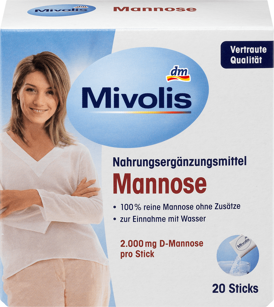 Mivolis Mannose 20 Sticks, 40 g | dm.at