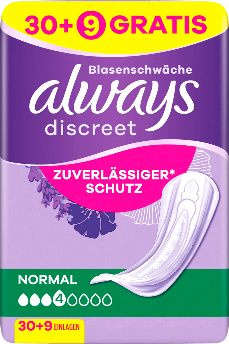 always discreet Einlagen bei Blasenschwäche Normal, 39 St | dm.at