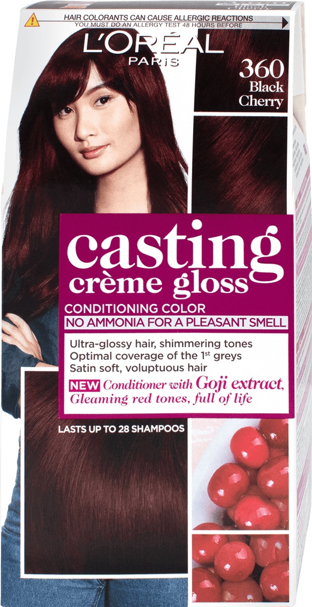 L'ORÉAL PARiS CASTING Crème Gloss Boja za kosu - 360 Black Cherry, 1 ...