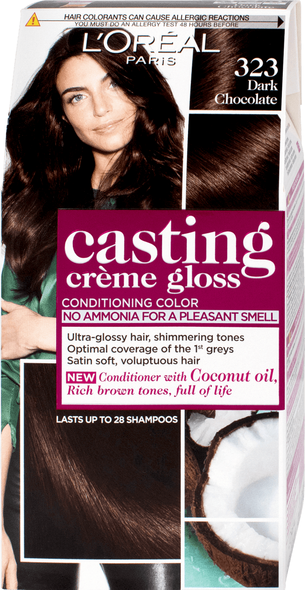 L'ORÉAL PARiS CASTING Crème Gloss Boja za kosu - 323 Dark Chocolate, 1 ...