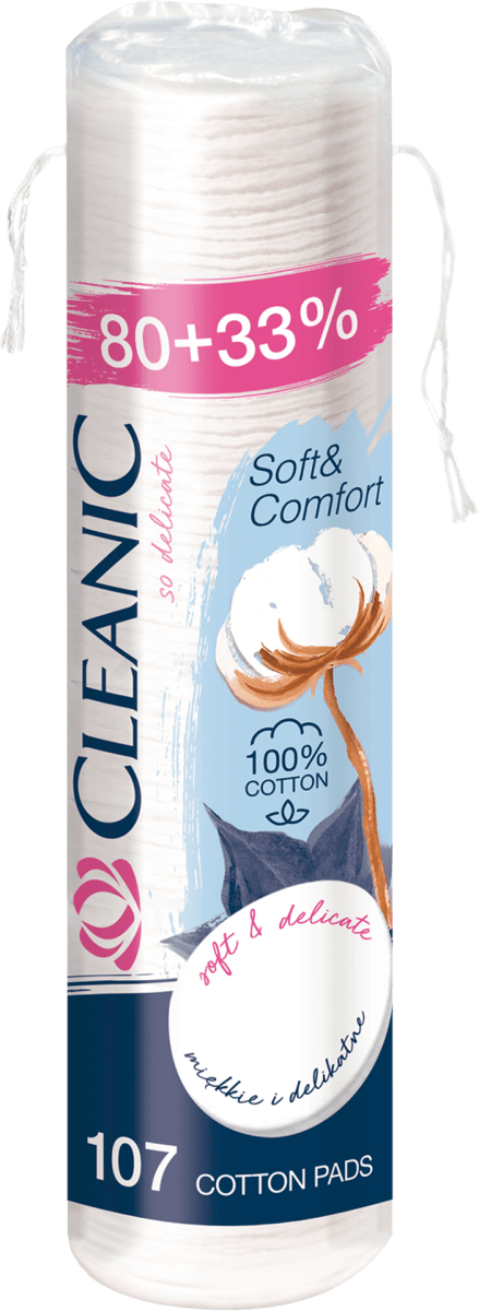 Cleanic Soft & Comfort tupferi, 107 kom | dm.rs