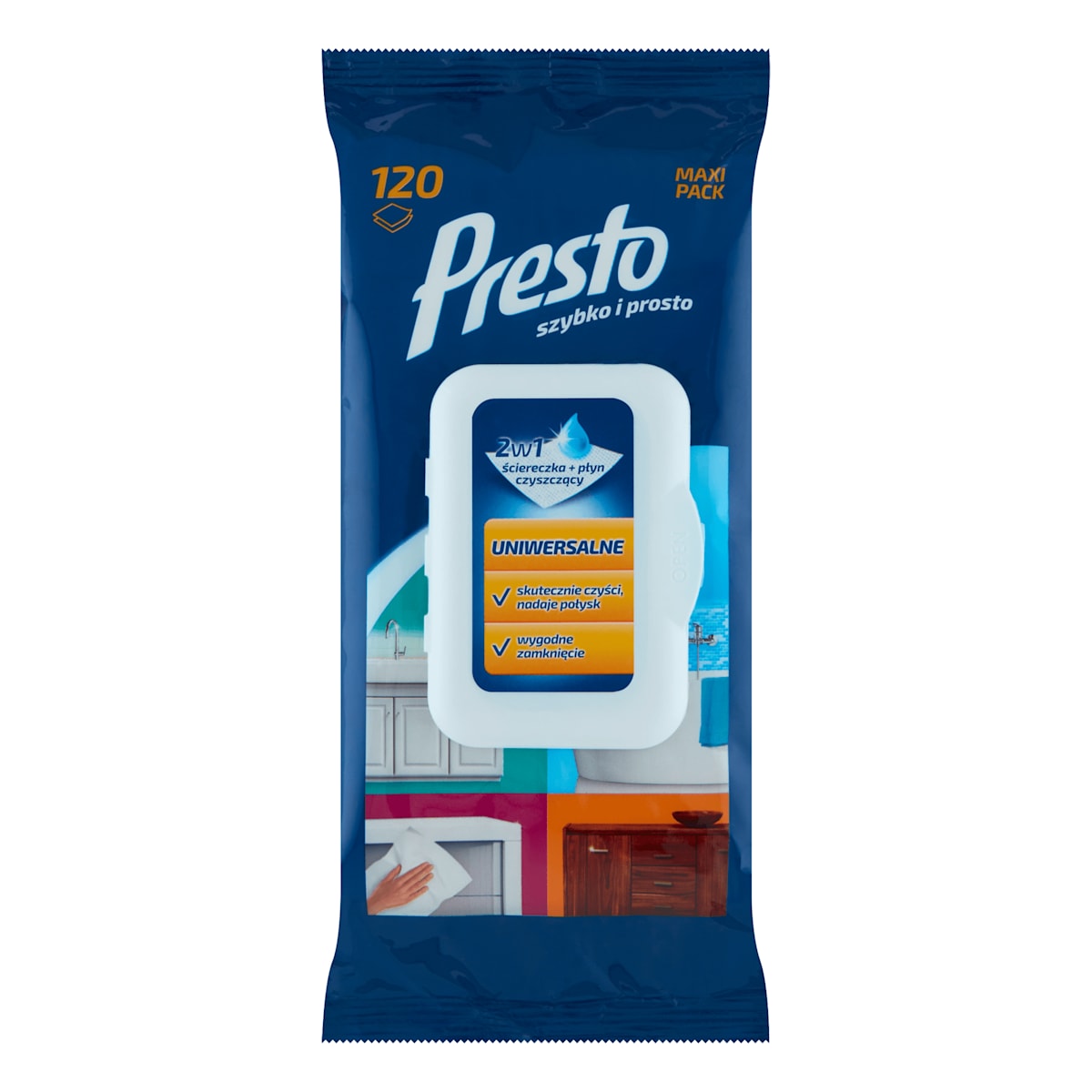 Presto Univerzalne vlažne maramice za čišćenje, 120 kom | dm.rs