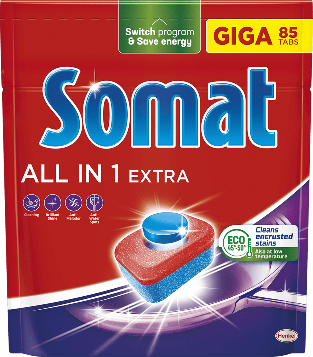 Somat ALL IN 1 EXTRA Kapsule za mašinsko pranje posuđa, 85 kom | dm.rs