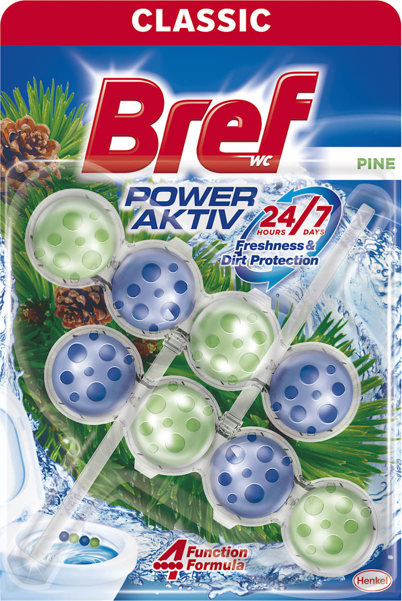 Bref DUO PACK POWER AKTIV - WC osveživač, 100 g | dm.rs