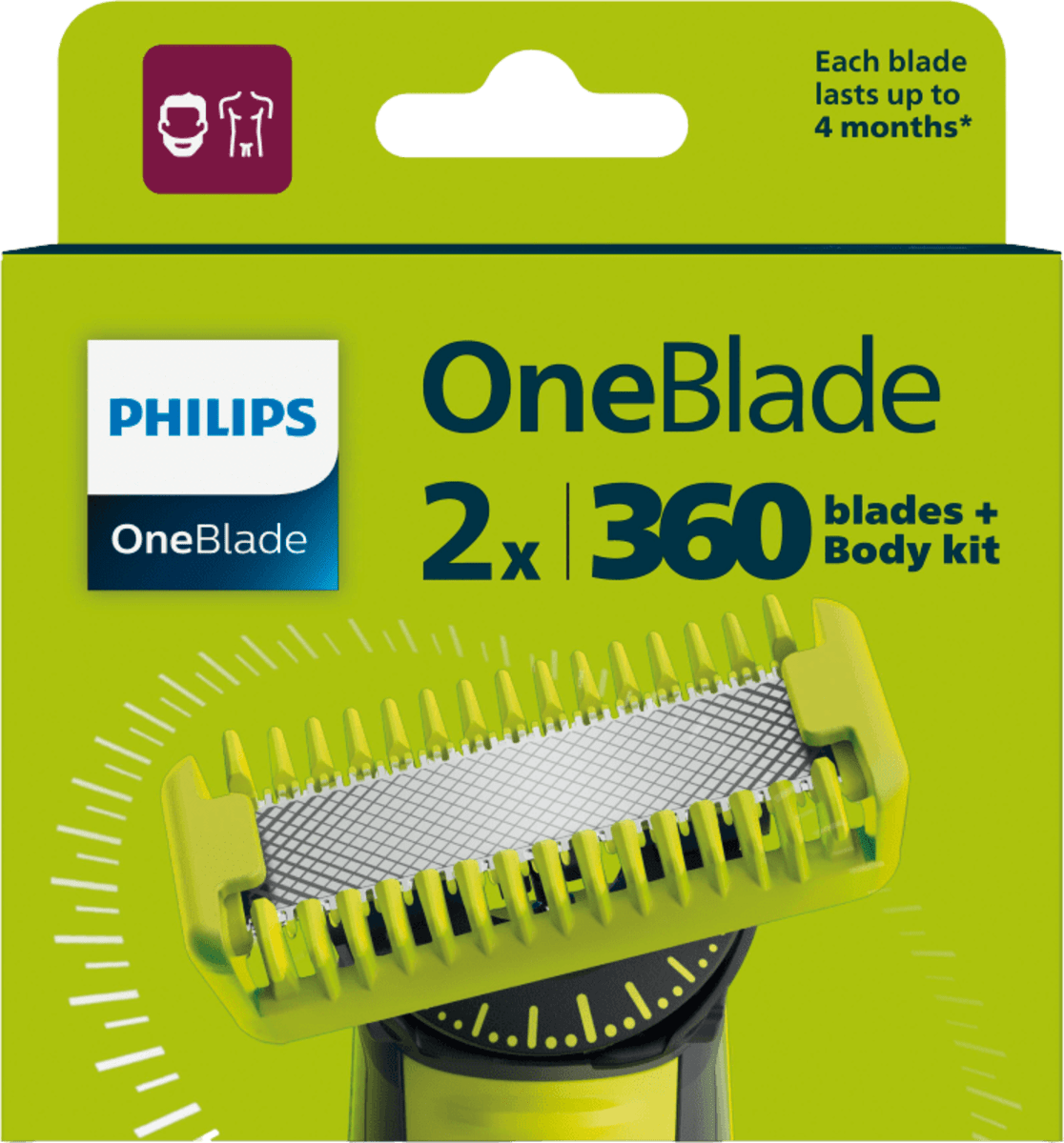 PHILIPS OneBlade OneBlade britvice Face & Body, 2 kom. | dm.hr