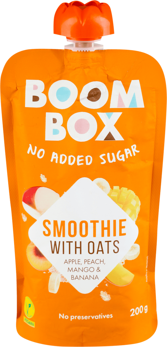 BOOM BOX SMOOTHIE pasterizovana kaša - ovsene pahuljice, jabuka ...