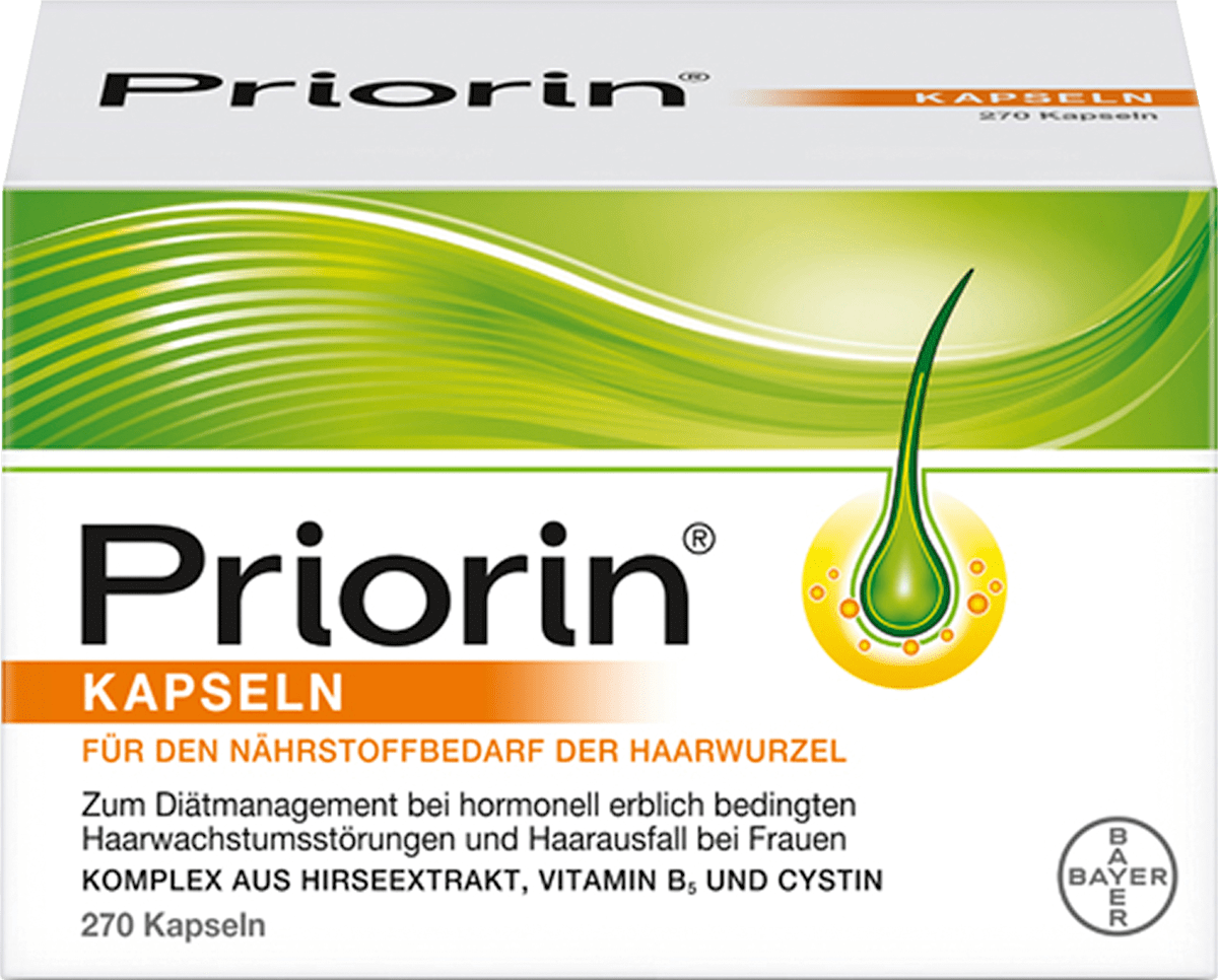 Priorin Kapseln für den Nährstoffbedarf der Haarwurzel, 270 St ...