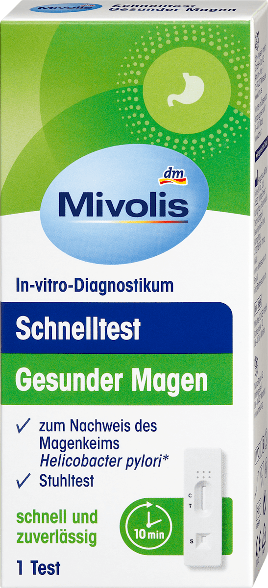Mivolis Schnelltest Gesunder Magen, 1 Anwendung, 1 St dauerhaft günstig ...