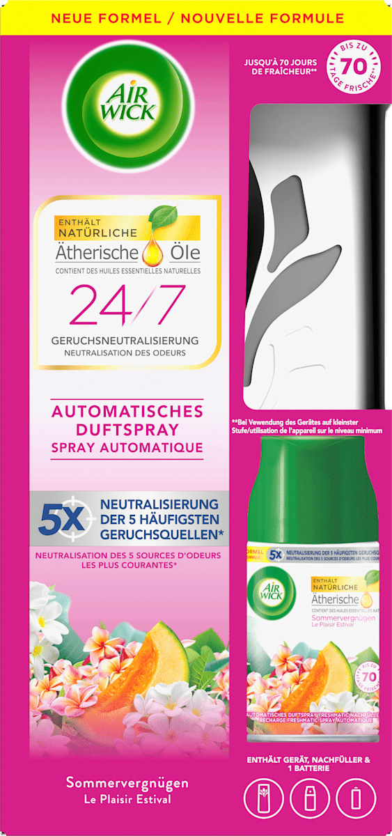 AirWick Lufterfrischer Freshmatic Sommervergnugen Starterset 1 St dauerhaft gunstig online kaufen dm