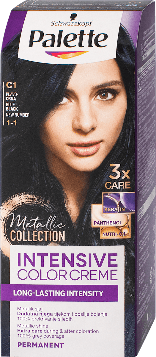 Schwarzkopf Palette INTENSIVE COLOR CREME Boja za kosu – 1 - 1 plavo ...