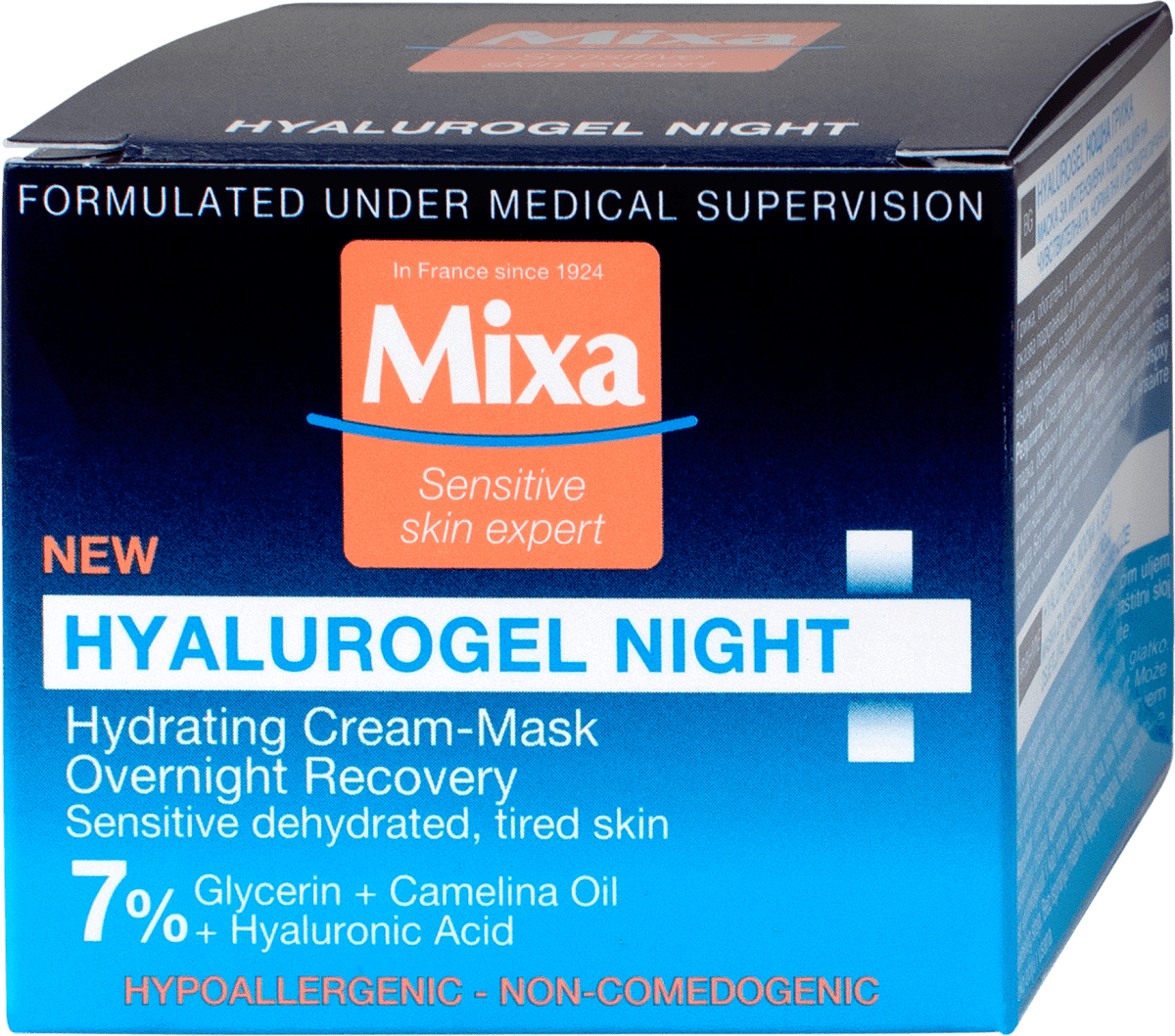 Mixa Hyalurogel noćna krema za lice, 50 ml | dm.hr