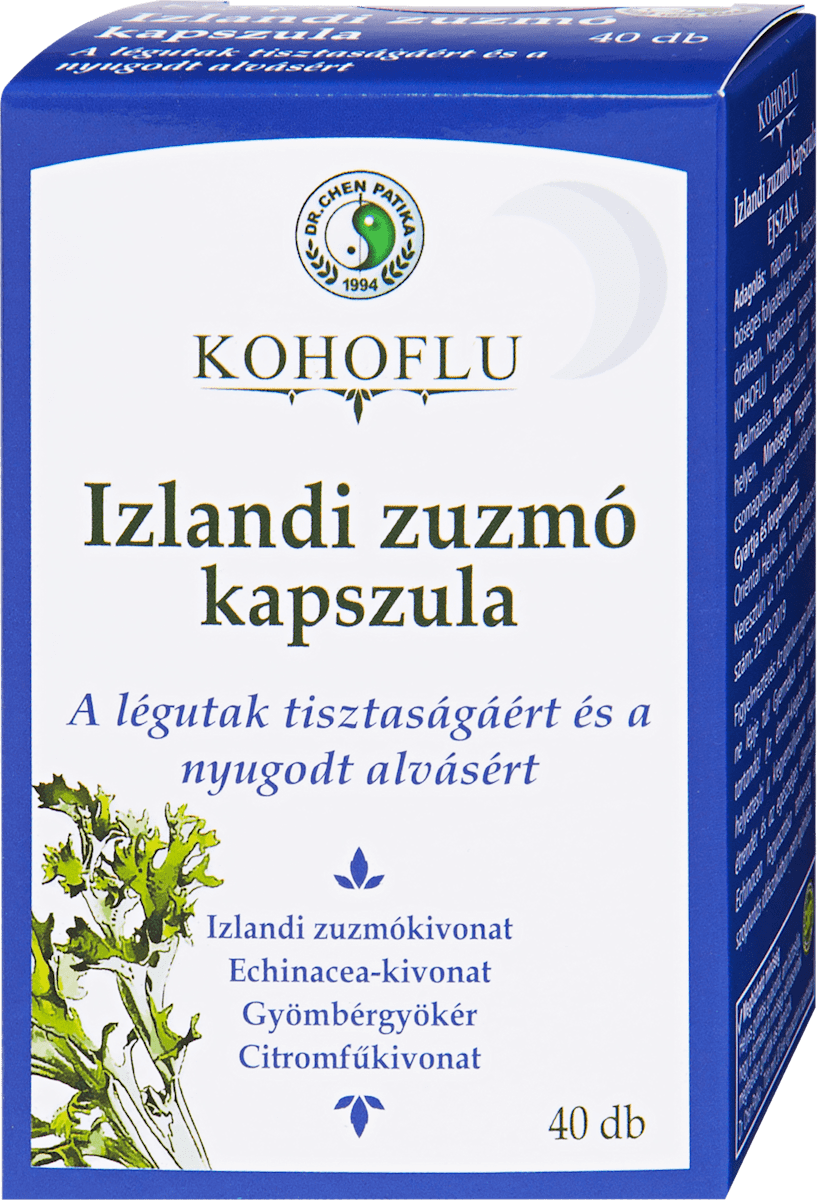 DR CHEN PATIKA Kohoflu Izlandi Zuzmó kapszula, 40 db | dm.hu
