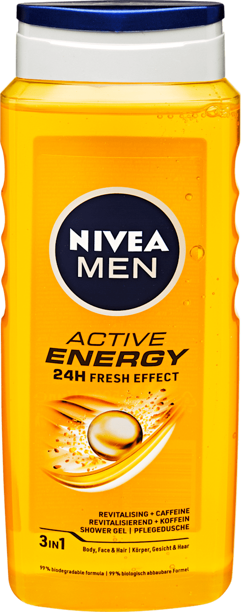 NIVEA MEN Tusfürdő Active Energy, 500 ml | dm.hu