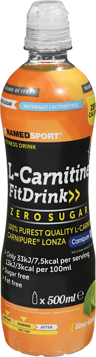 NAMEDSPORT Napitek L-Carnitine FitDrink z okusom limete in limone, 500 ...