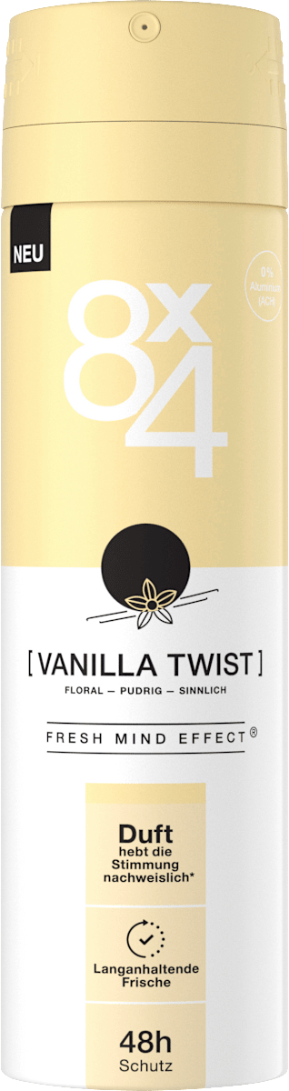 8x4 women Deospray Vanilla Twist, 150 ml dauerhaft günstig online kaufen | dm.de