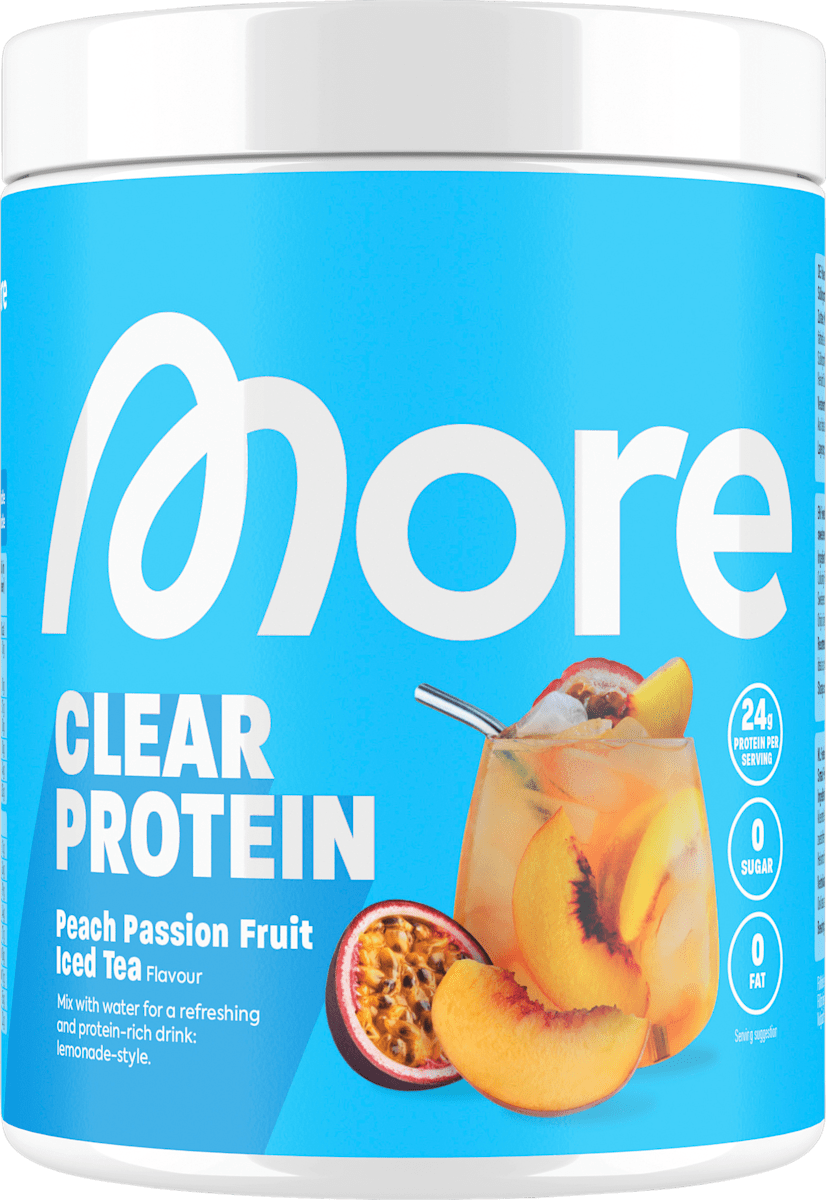 More Nutrition Proteinpulver, Clear Protein Peach Passion Fruit Iced ...