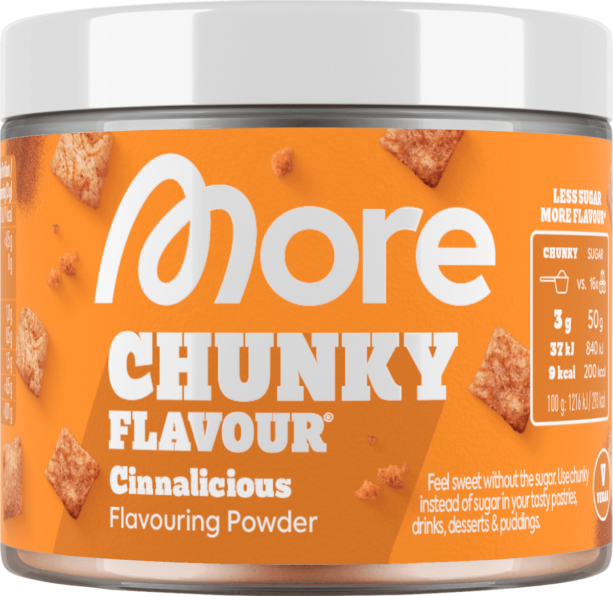 More Nutrition Süßungsmittel, Chunky Flavour Cinnalicious, 90 g ...