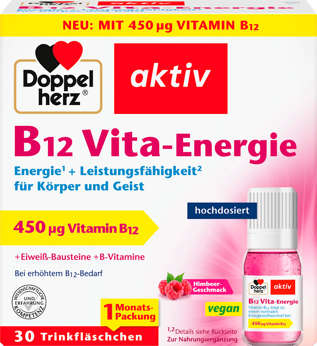 Doppelherz Vitamin B12 Vita-Energie Ampullen 30 St, 341,6 g dauerhaft ...
