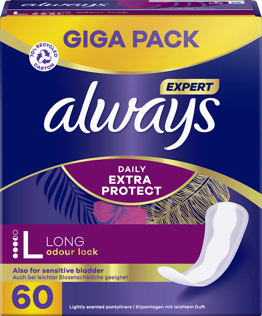 always Slipeinlagen Inkontinenz Long Giga Pack, 60 St | dm.at