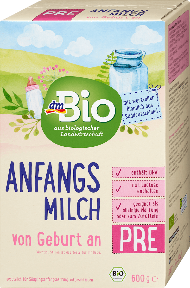 dmBio Početno zamensko mleko, početna formula za odojčad, od rođenja ...