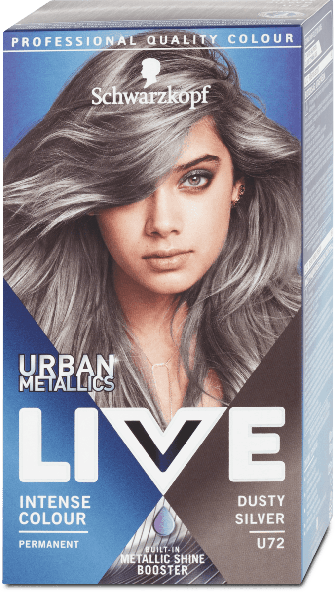 Schwarzkopf LIVE Urban Metallics boja za kosu - U72 Dusty Silver, 1 kom ...