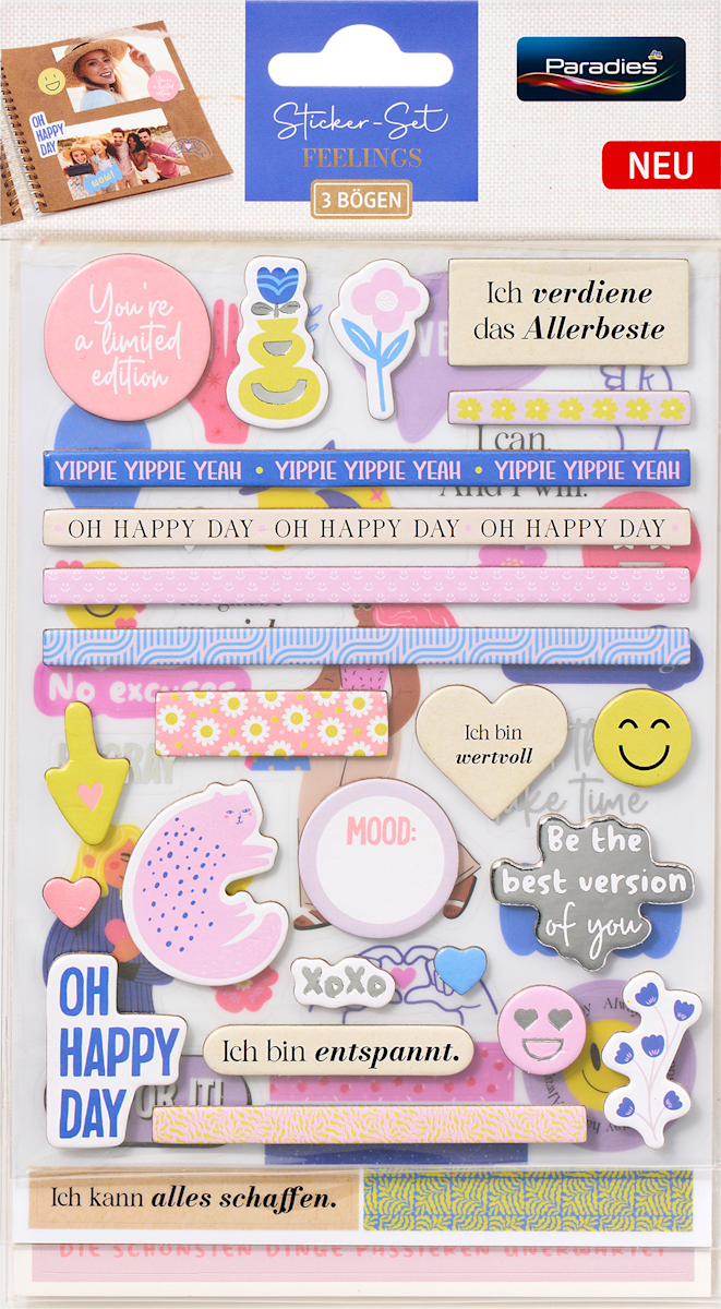 Paradies Stickerset Feelings Happy, 1 St dauerhaft günstig online ...