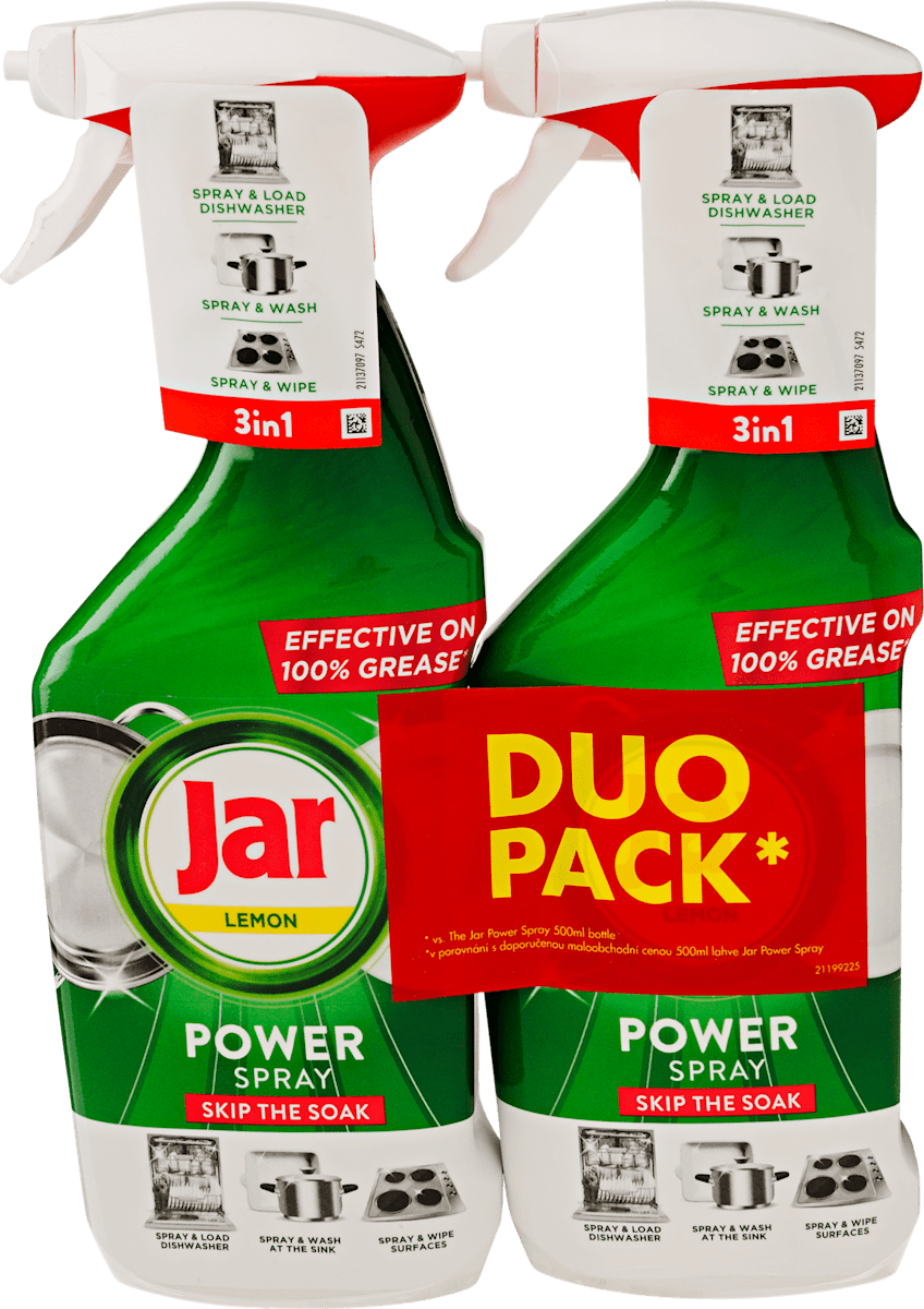Jar Power zsíroldó spray citrom illattal dupla csomagolásban, 1 l | dm.hu