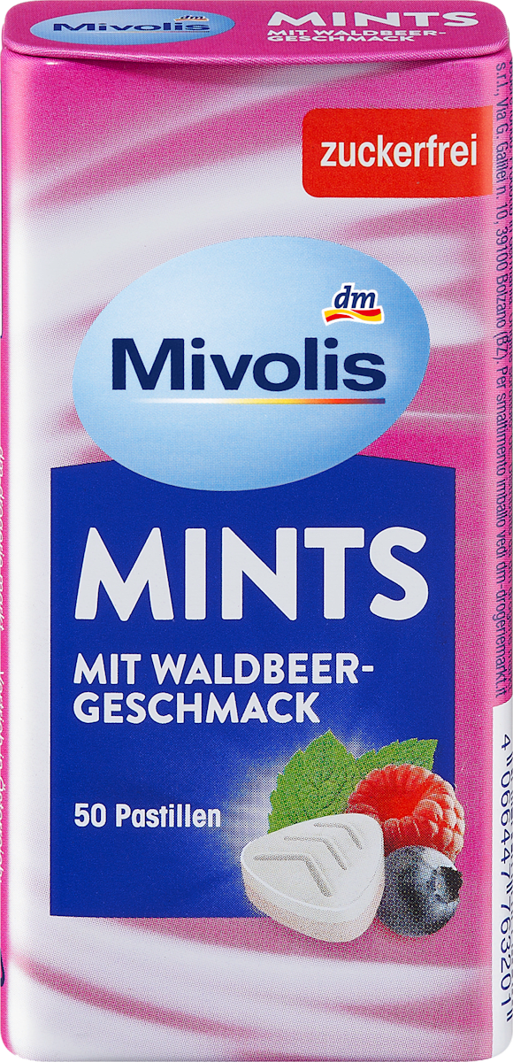 Mivolis Pastillen, Mints Waldbeere, zuckerfrei, 35 g dauerhaft günstig ...