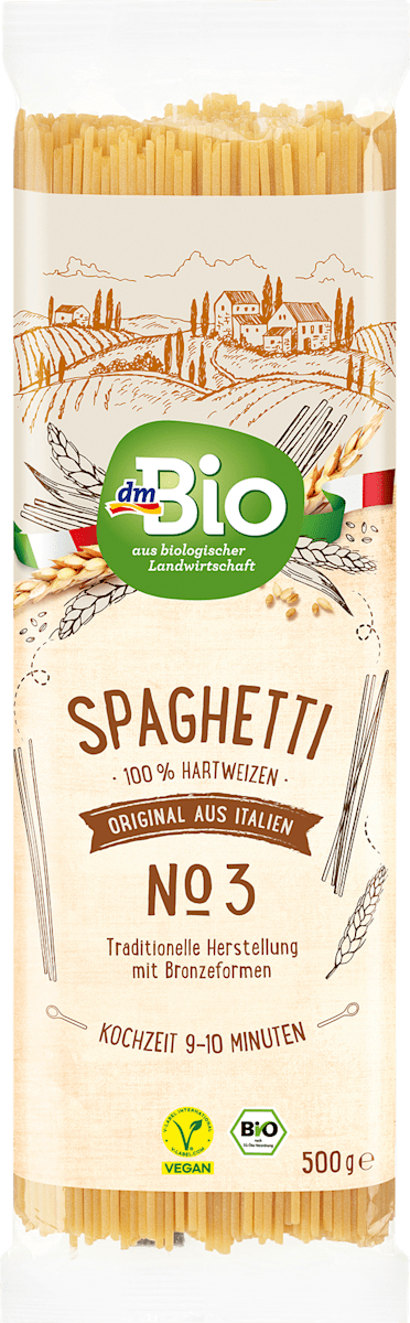 dmBio Nudeln, Spaghetti aus Hartweizen, No.3, 500 g dauerhaft günstig ...