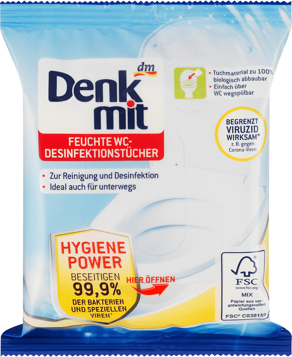 Denkmit WC-Reinigungstücher Feucht, 15 St | dm.at