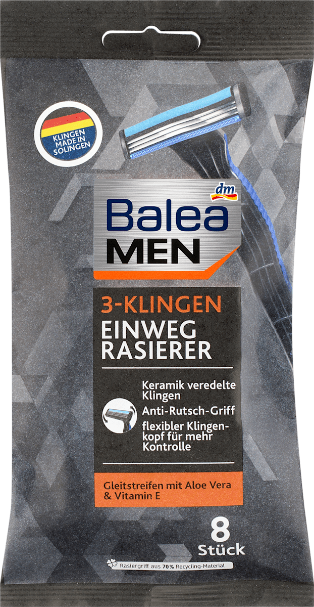 Balea MEN Einwegrasierer 3-Klingen, 8 St dauerhaft günstig online ...