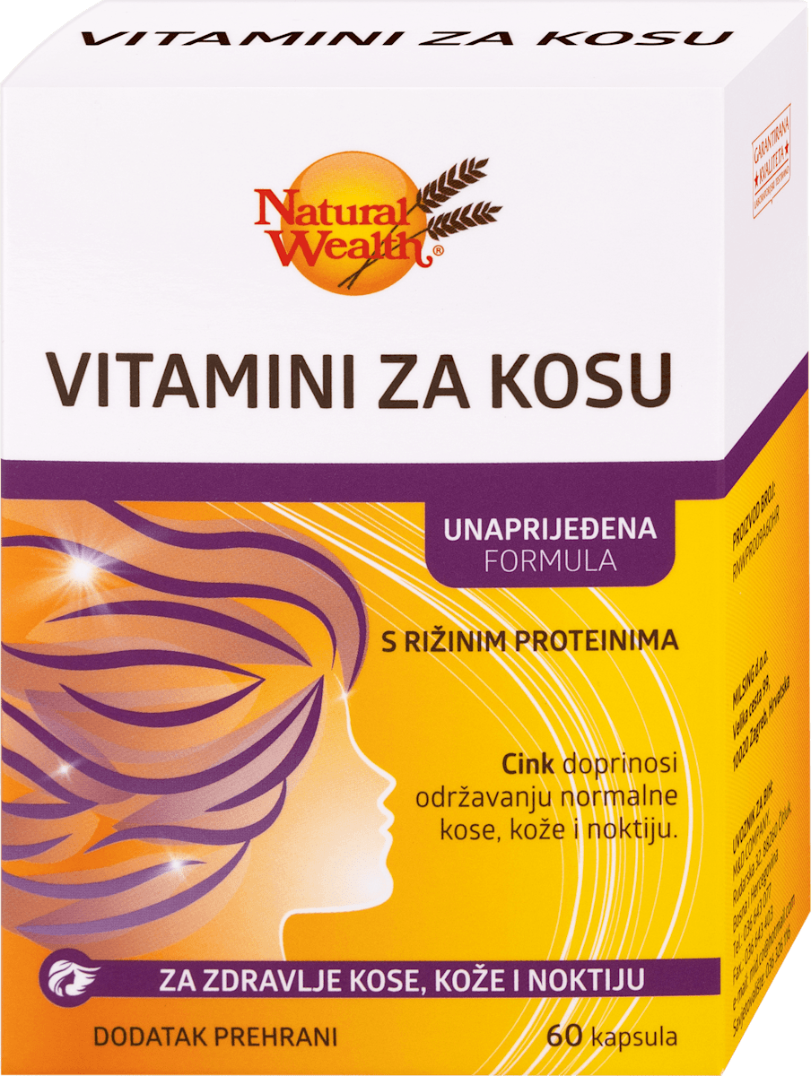 Natural Wealth Vitamini za kosu, 60 kom. | dm.hr