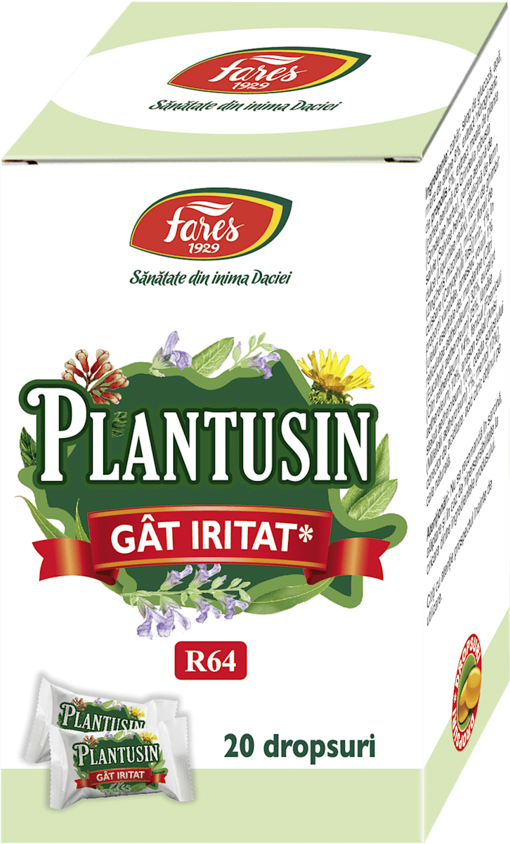 Fares Plantusin Gat Iritat, dropsuri, 20 buc | dm.ro