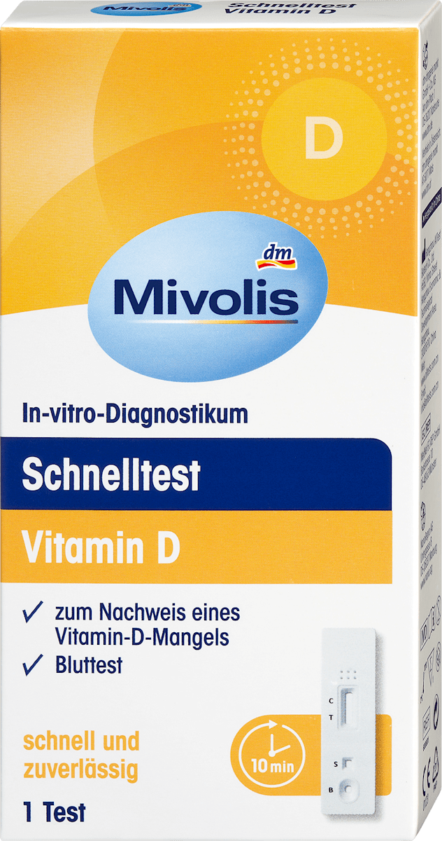Mivolis Schnelltest Vitamin D, 1 Anwendung, 1 St dauerhaft günstig ...