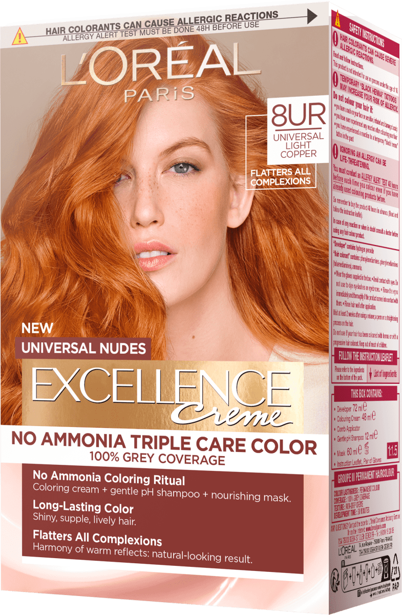 L'ORÉAL PARiS EXCELLENCE Creme Боя за коса Nr.8UR Universal Light ...
