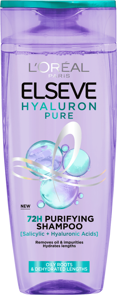 L'ORÉAL PARiS ELSEVE Шампоан за дехидратирана коса Hyaluron Pure, 400 ...