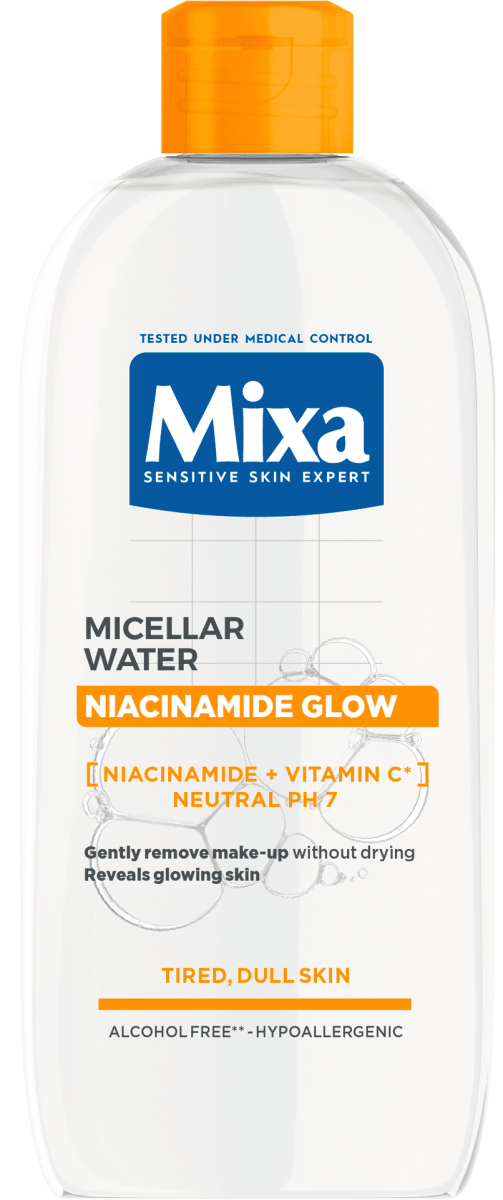 Mixa NIACINAMID GLOW micelarna voda, 400 ml | dm.rs