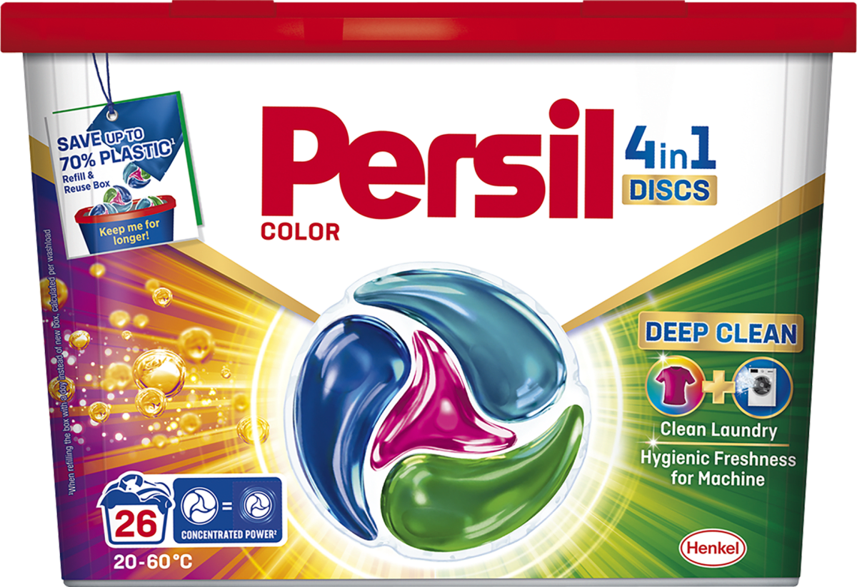 Persil prací kapsle Discs 4 v 1 Color Deep Clean, 26 PD | dm.cz