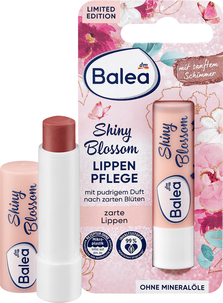 Balea Lippenpflege Shiny Blossom, 4,8 g | dm.at