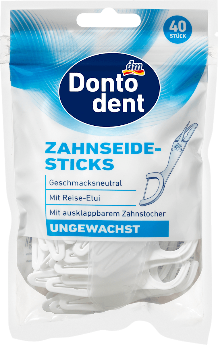 Dontodent Konac za zube na štapiću, 40 kom. | dm-drogeriemarkt.ba